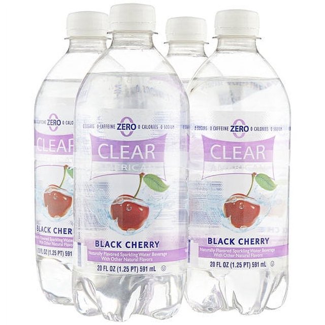 Clear American Black Cherry Sparkling Water, 20 Fl. Oz. - Walmart.com