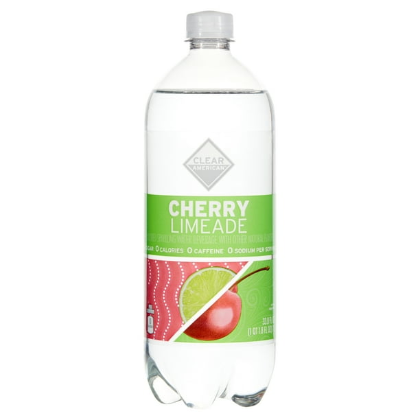 Flavored Clear American Cherry Limeade Sparkling Water, 33.8 fl oz - Walmart Business Supplies