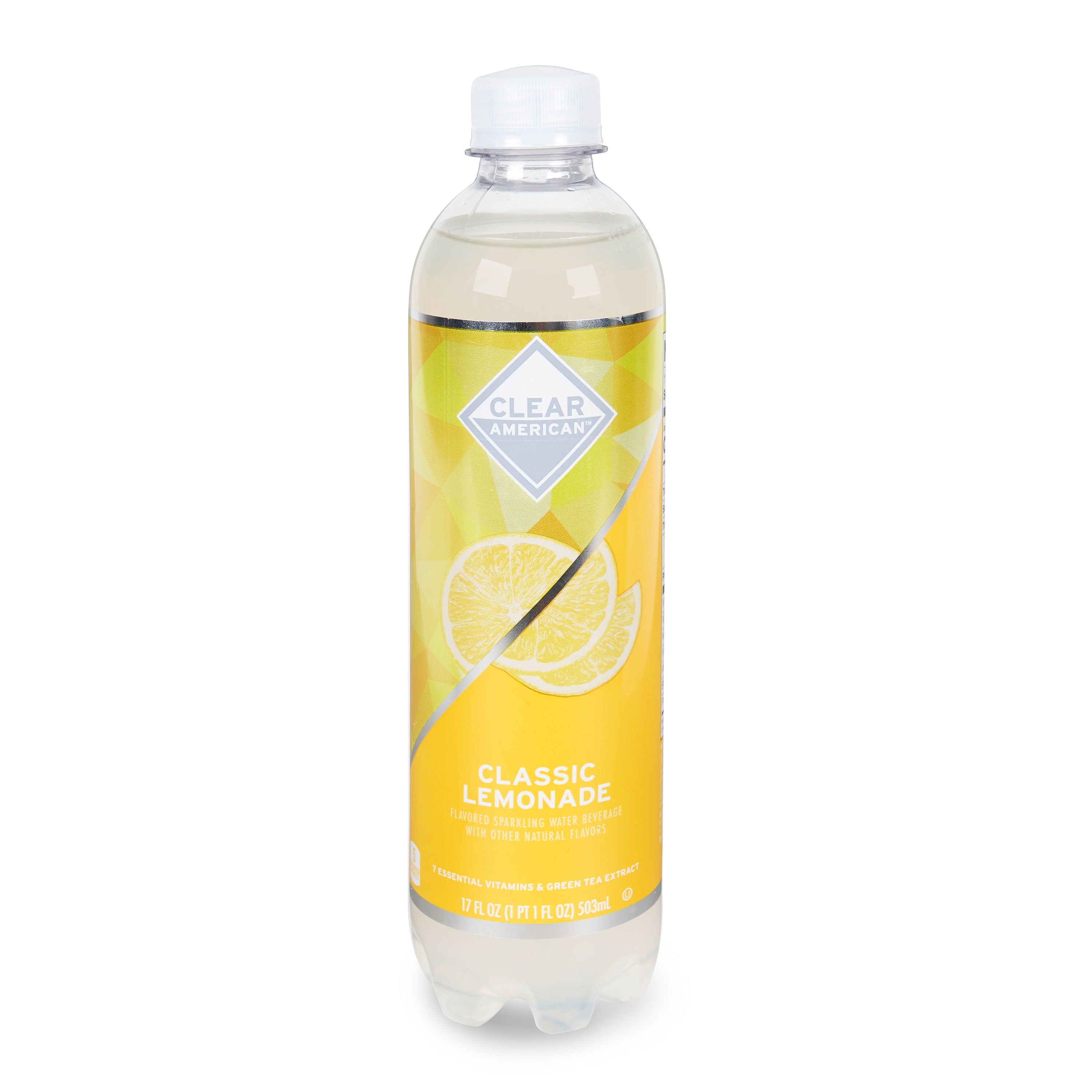 Clear American Sparkling Water, Classic Lemonade, 17 fl oz - Walmart.com