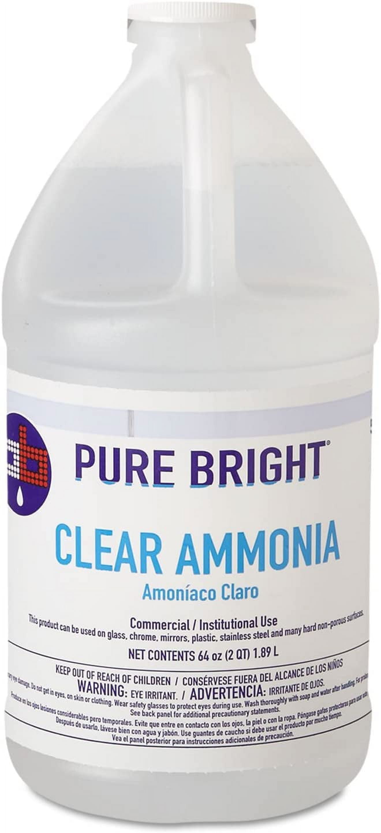 Clear Ammonia, 64Oz Bottle, 8/Carton - Walmart.com