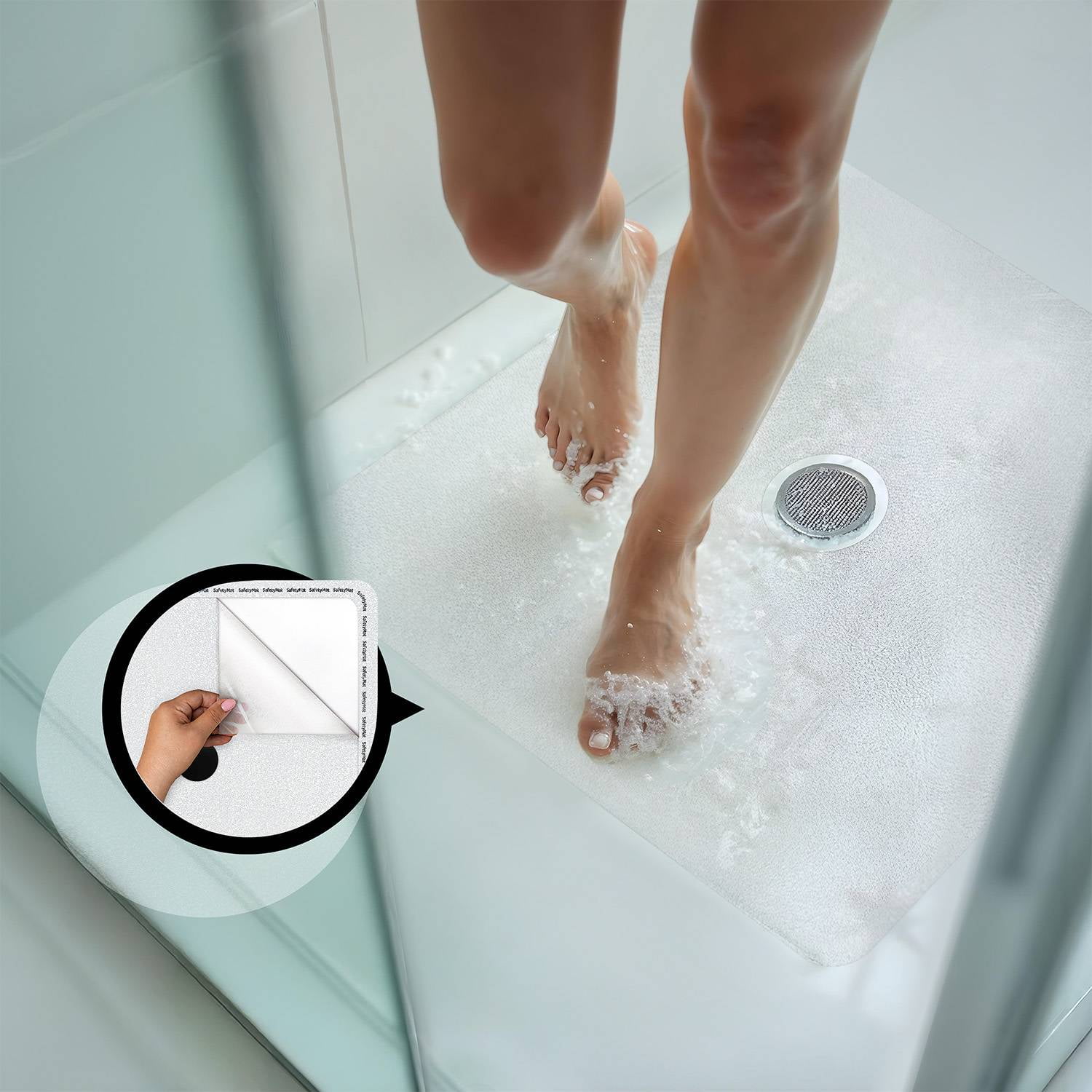 Clear Anti Slip Shower Sticker | Peel and Stick, Non Slip Shower Mat ...