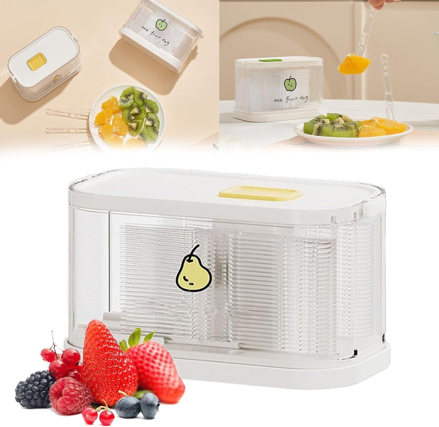 Clear Appetizer Forks Set with Portable Case,50pcs forks with case ...