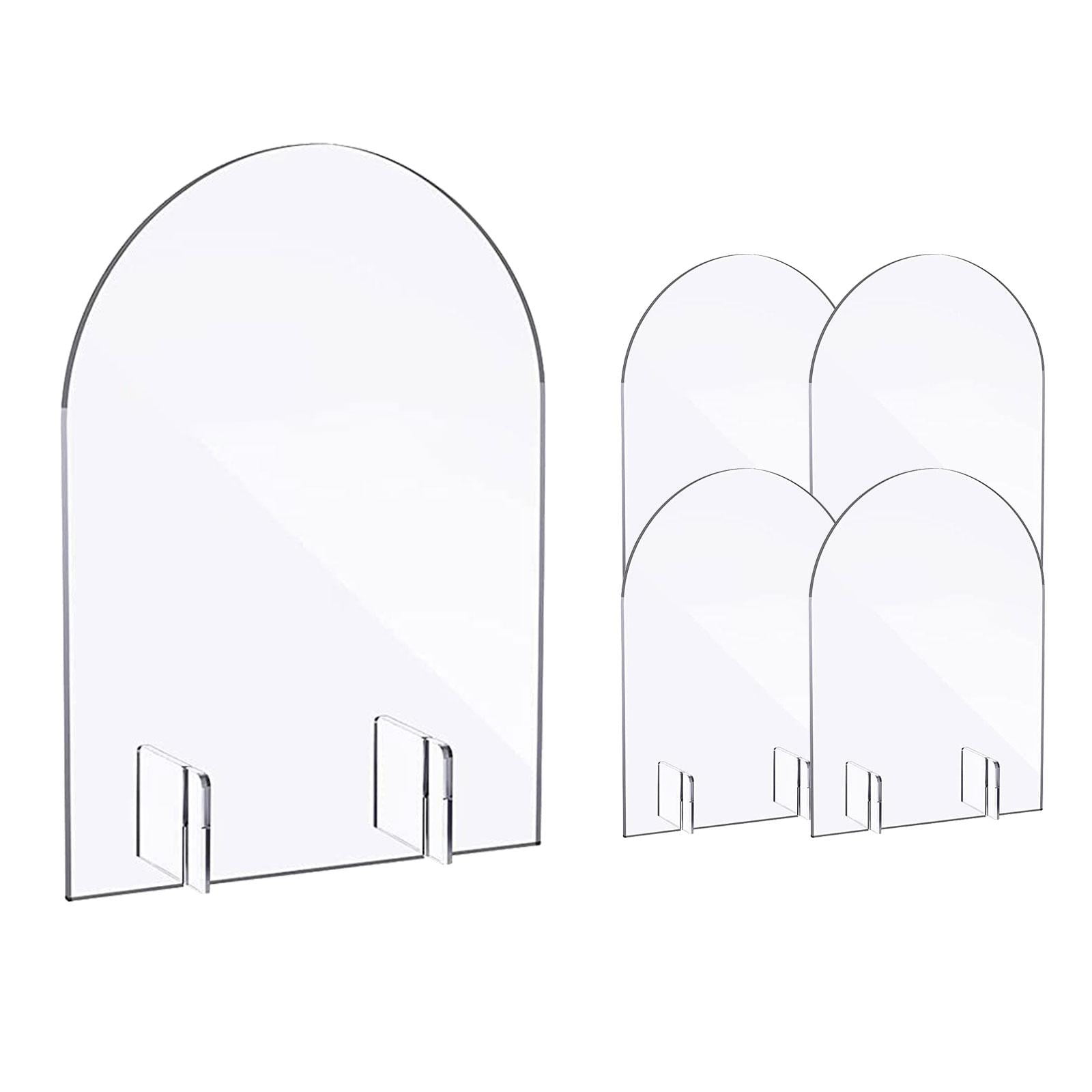 Clear Arch Acrylic Sign with Stand Name Signs Cards Table Numbers Stand ...