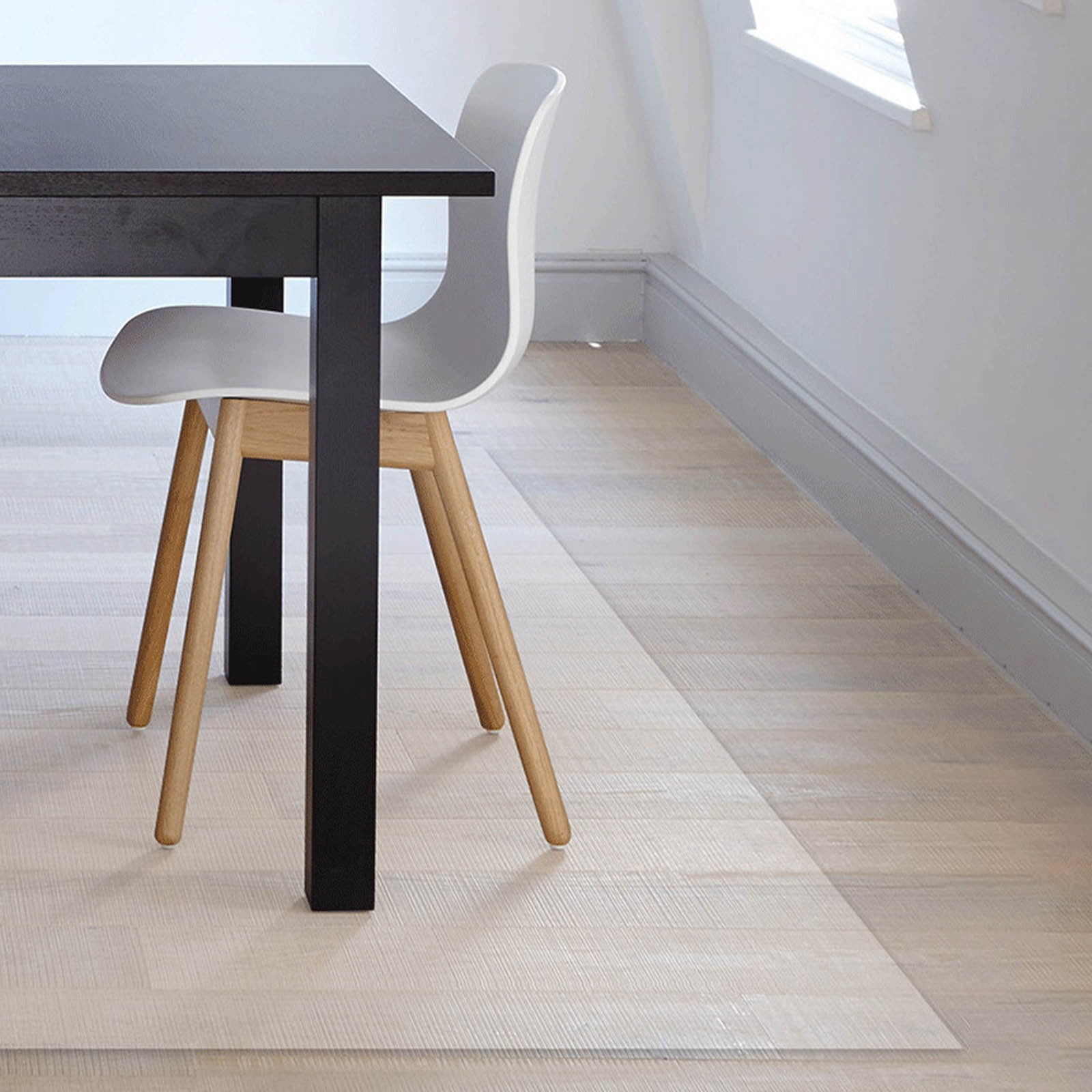 Clear Area Mat for Hard Floors, 39.4×19.7in No Slip Vinyl Chair Rug for ...