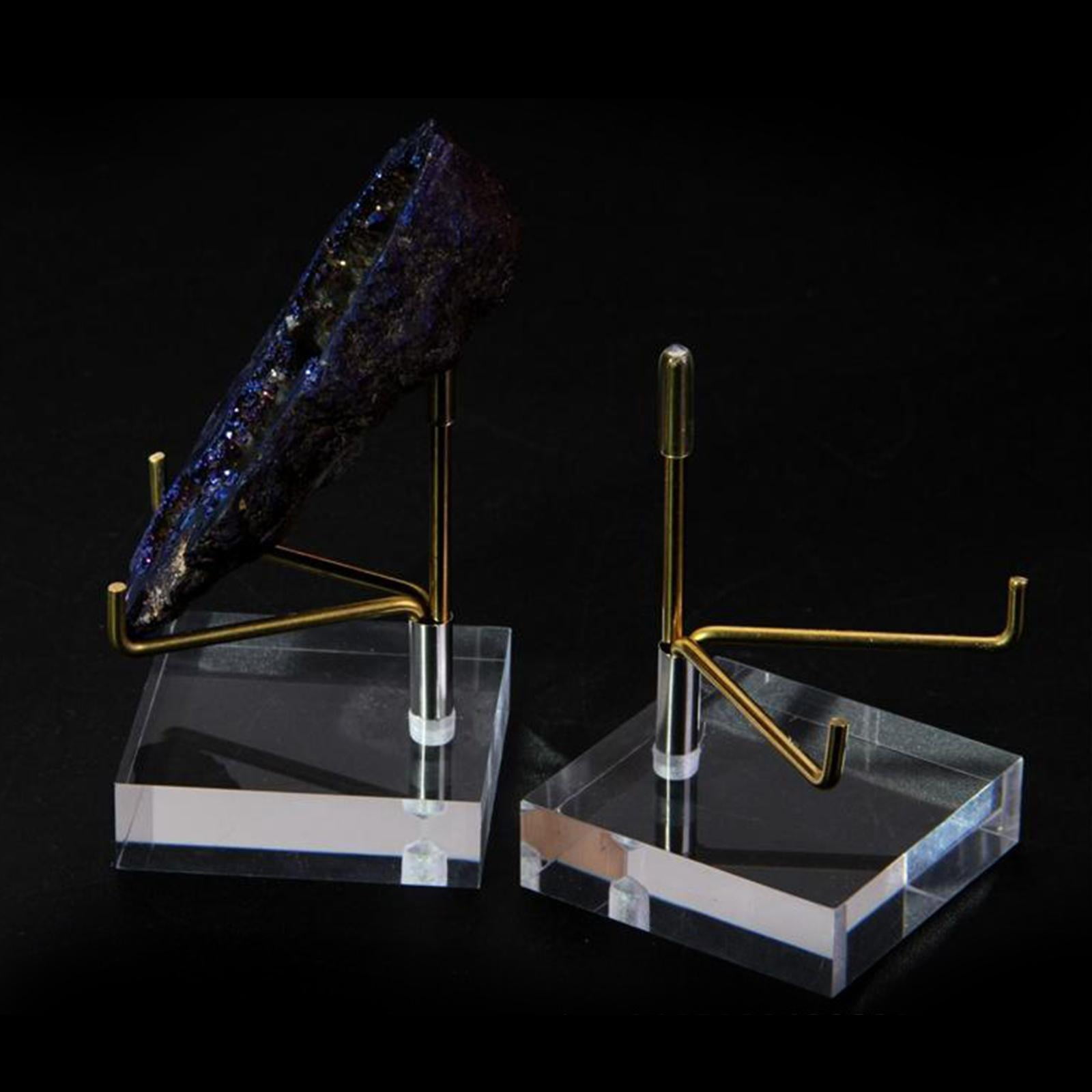 Clear Arm Mineral Stand Display Holder Rack Acrylic Support Base for ...