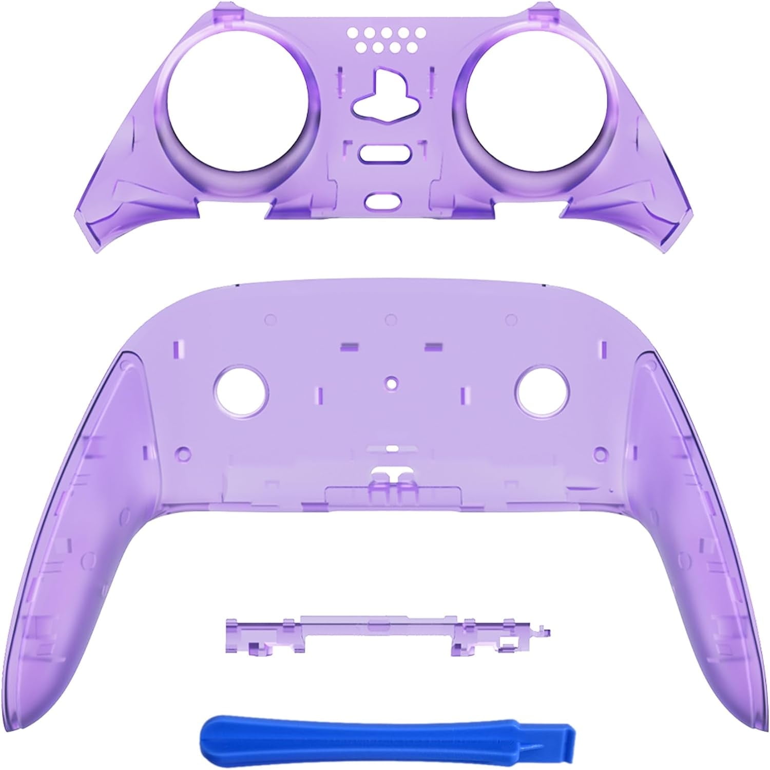 Clear Atomic Replacement Front Back Clip Shell Purple Plates Cover for ...