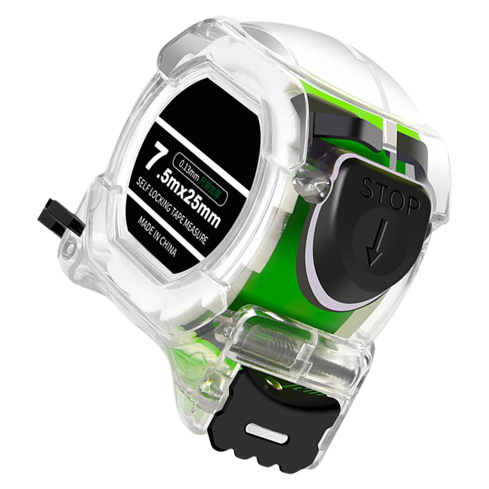Clear Auto Locking Measuring Tape 3/5/7.5/10m Long 19/25mm Wide High ...