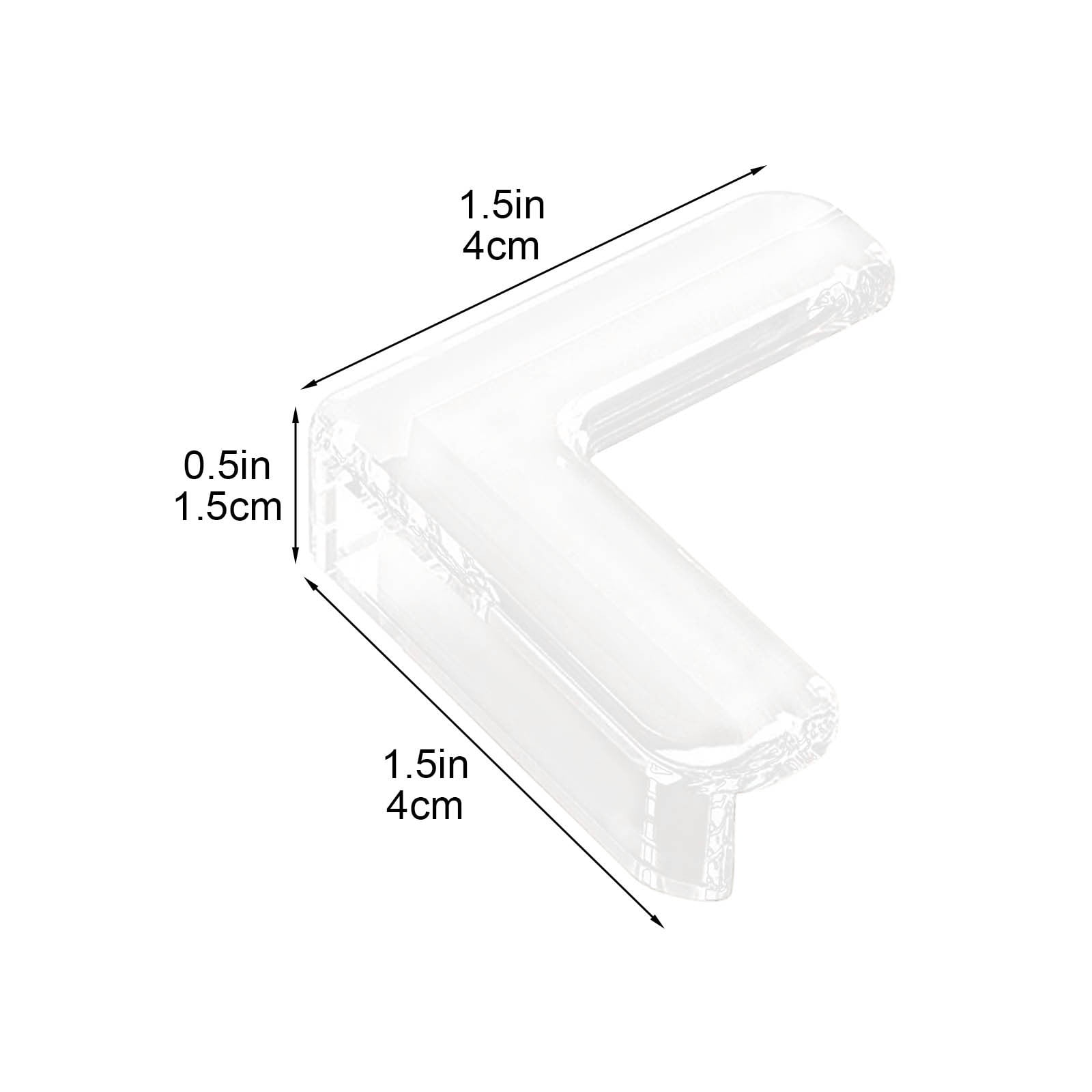 Clear Baby Proofing Corner Guards for Furniture Tables Beds - L-Shaped ...