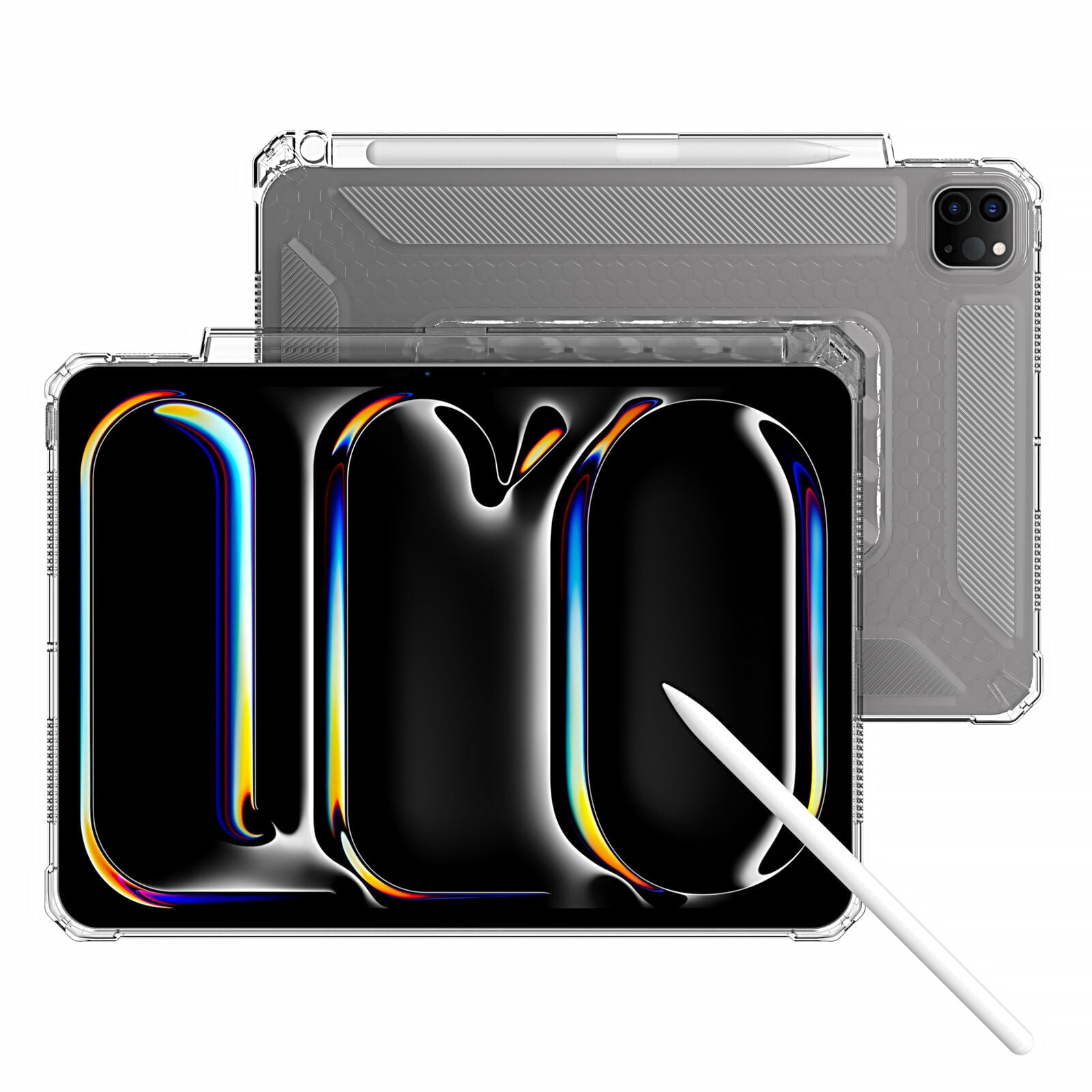 Clear Back Case Cover For iPad 5th/6th/7th/8th/9th/10th Gen 9.7" 10.2 ...