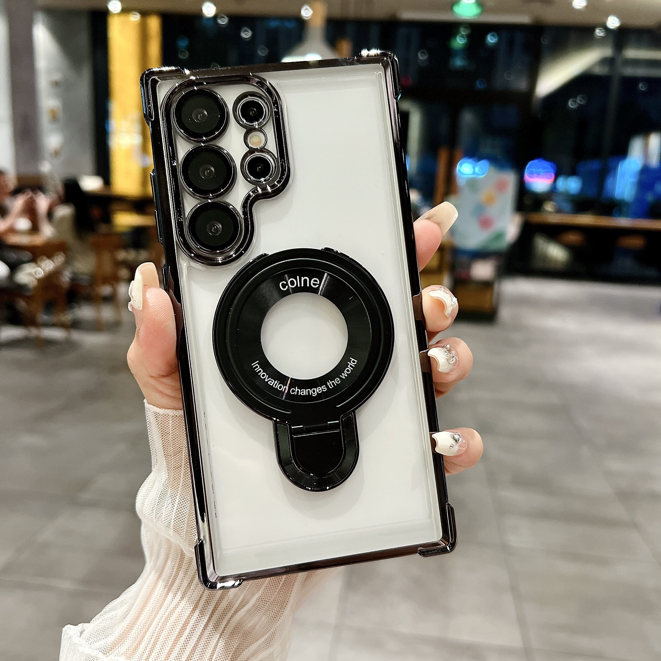 Clear Back Plating Case for Samsung Galaxy S25 Plus - Stylish Design ...