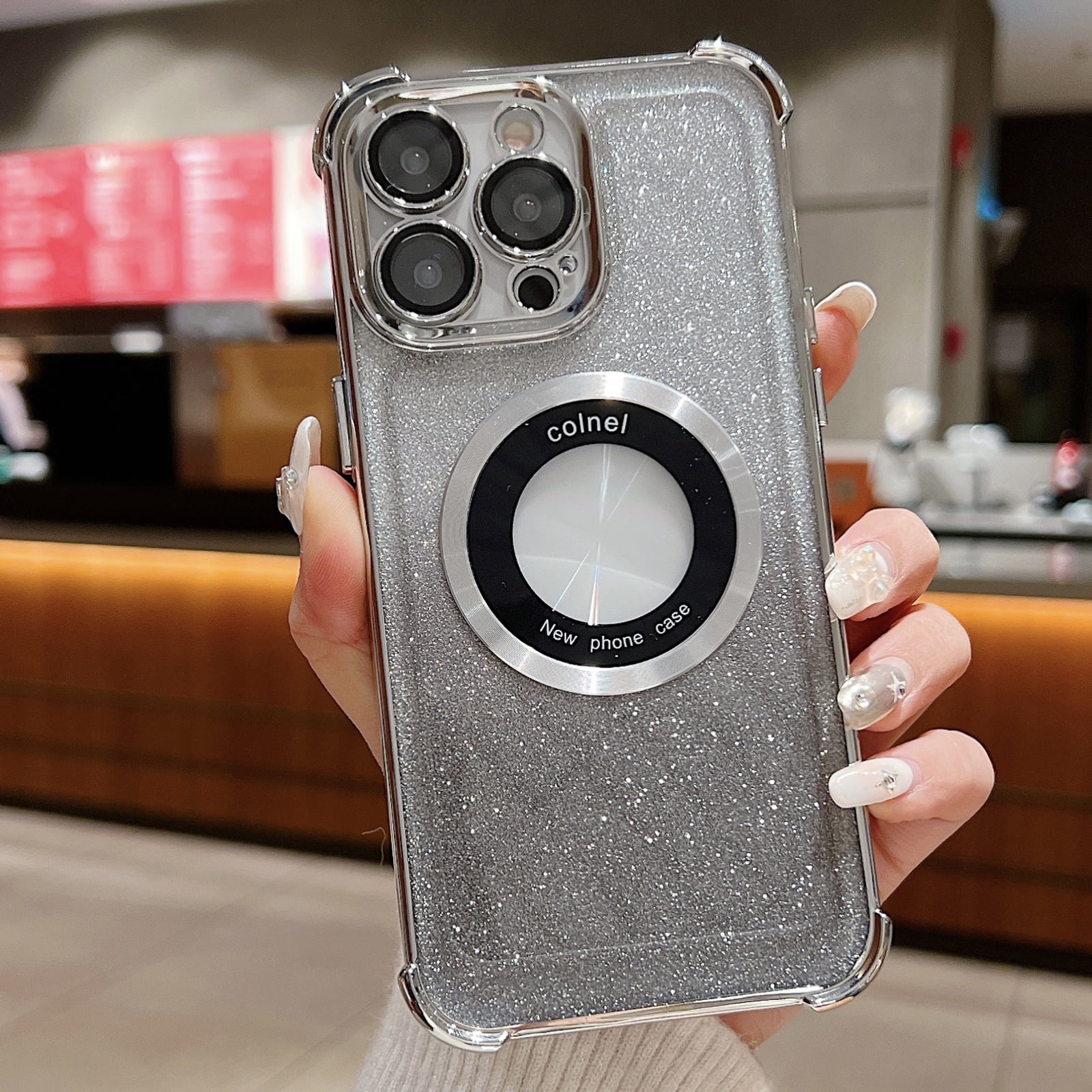 Clear Back for iPhone 16 Pro Case - Stylish Plating with Gradient ...