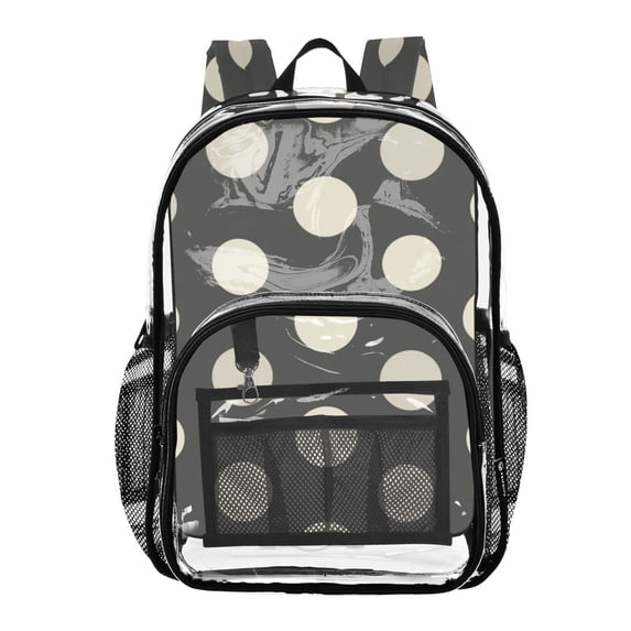 Clear Backpack 12L Large Capacity Transparent Waterproof Black &white ...