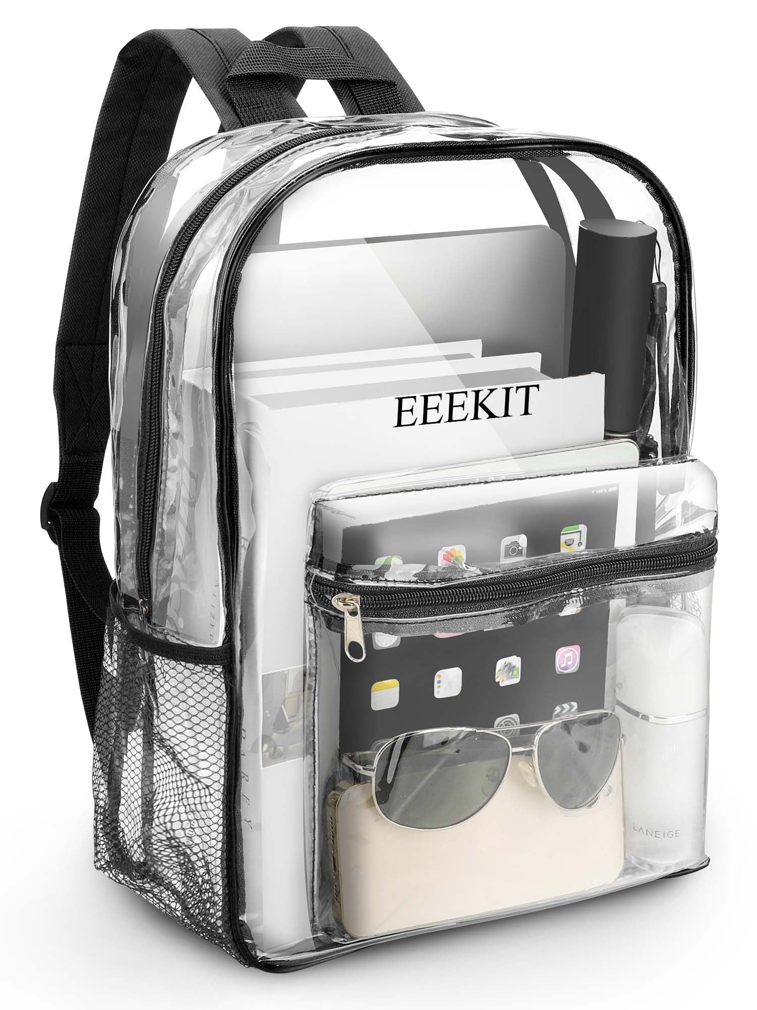 EEEkit Large Durable PVC Clear Backpack, Heavy Duty Transparent Bag ...