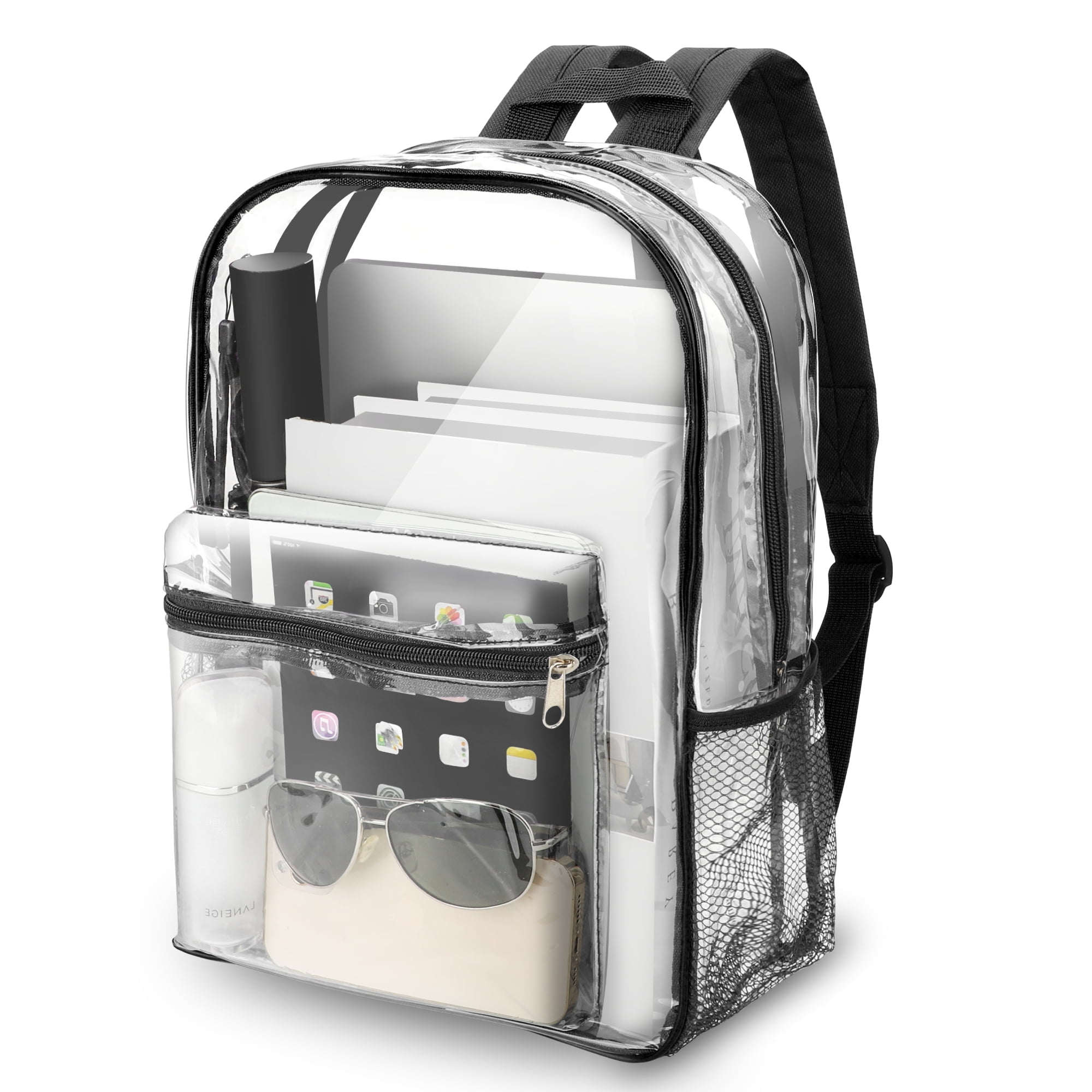 Clear Backpack, EEEkit Waterproof Transparent Backpack with Reinforced ...