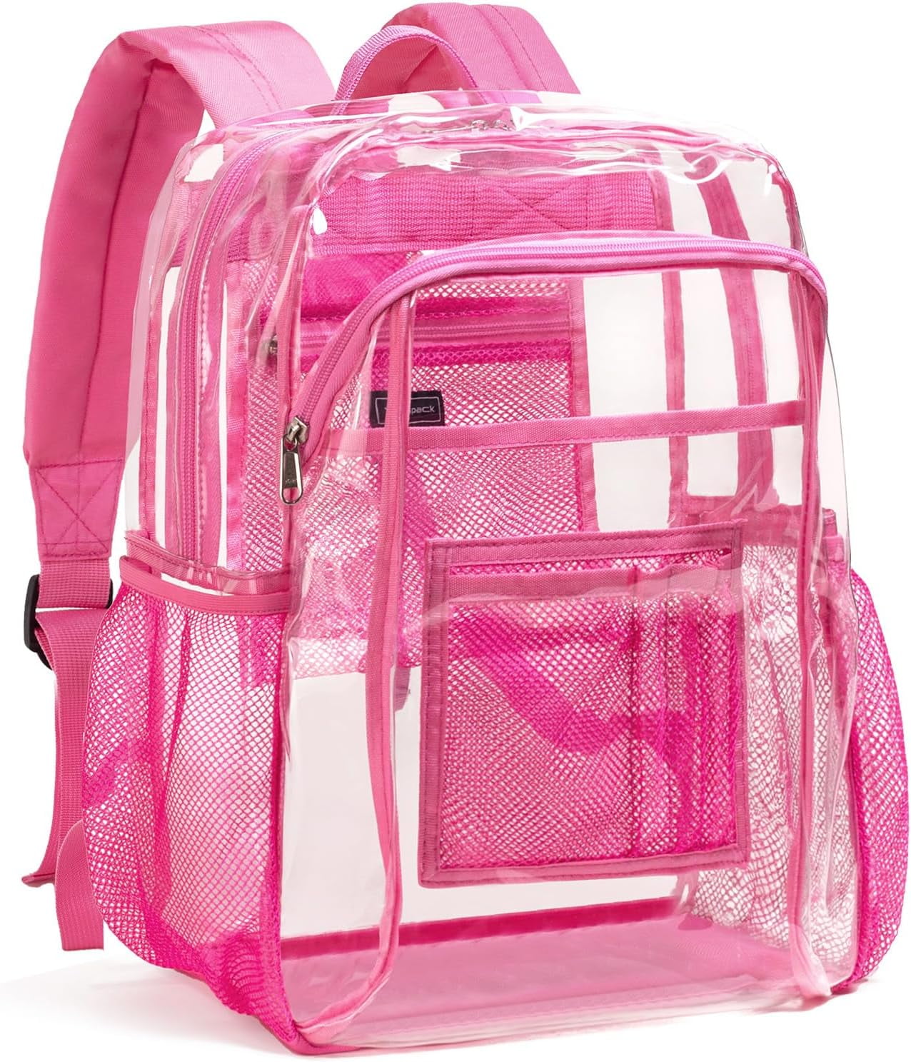 Clear Backpack Heavy Duty - Clear Book Bag with Multi-pockets Large See ...