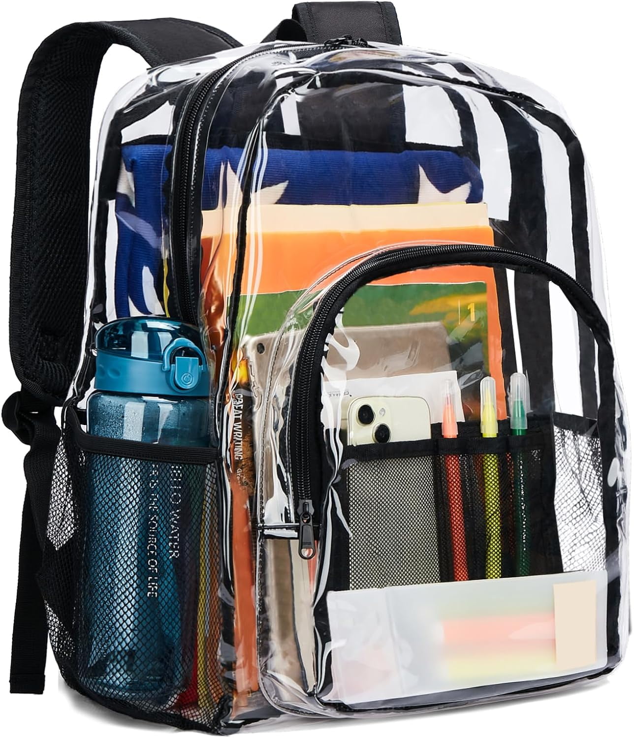 Clear Backpack Heavy Duty - Extra Large Transparent Backpack with ...