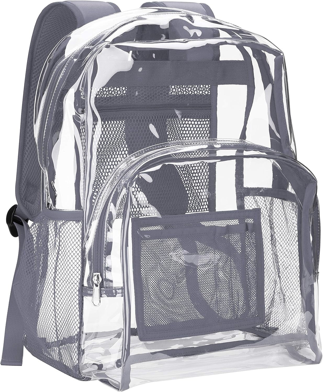 Durable PVC Plastic Adult’s Clear Backpack - Large Transparent Book Bag ...