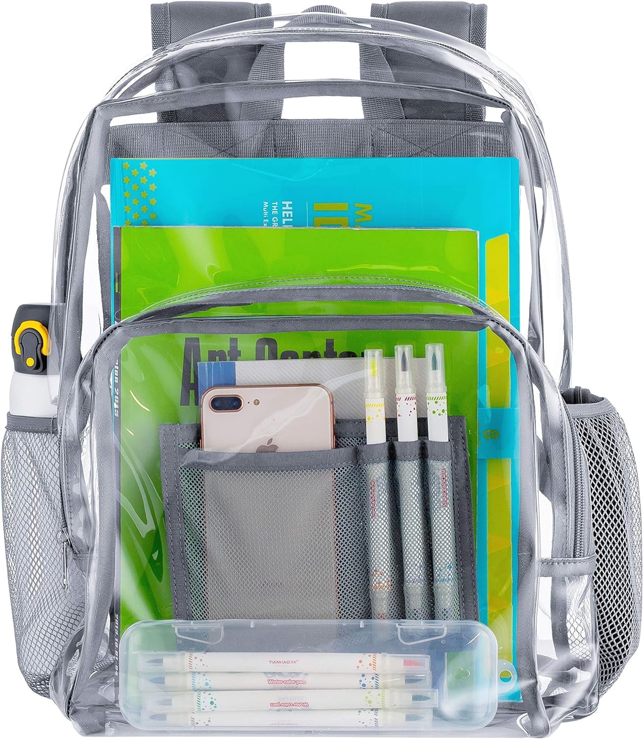 Clear Backpack Heavy Duty - PVC Transparent Backpack Large Clear Book ...