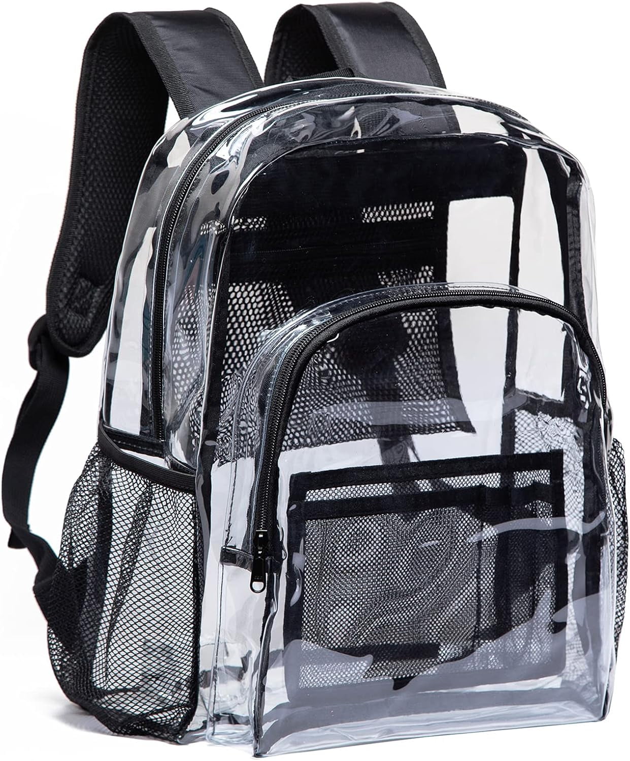 Clear Backpack Heavy Duty PVC Transparent Backpack with Reinforced ...