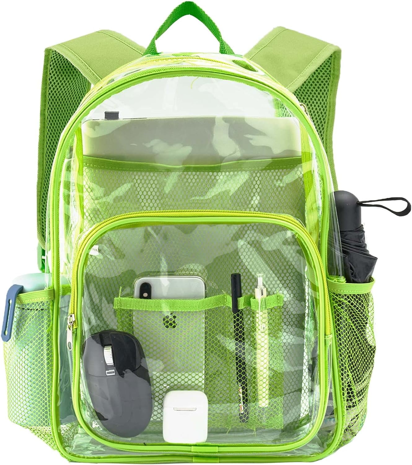 Clear Backpack Heavy Duty Pvc Bookbag for School - See Through ...