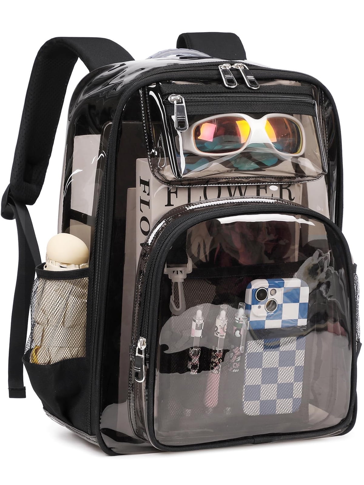 Clear Backpack Heavy Duty TPU Transparent Backpack Stadium Approved ...