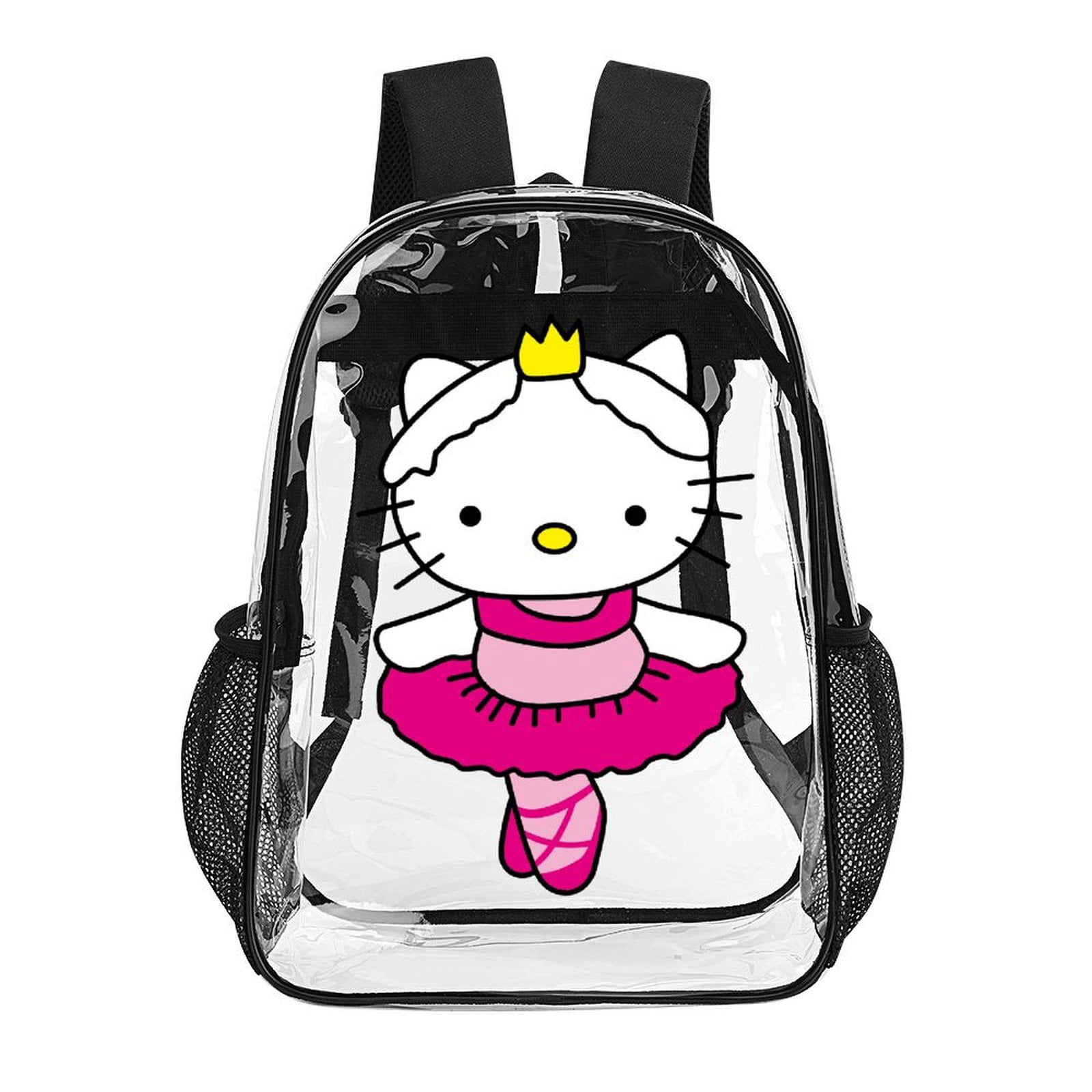 Clear Backpack Hello Ki_tty Backpack 17 inch Bags Hello Ki_tty Merch ...