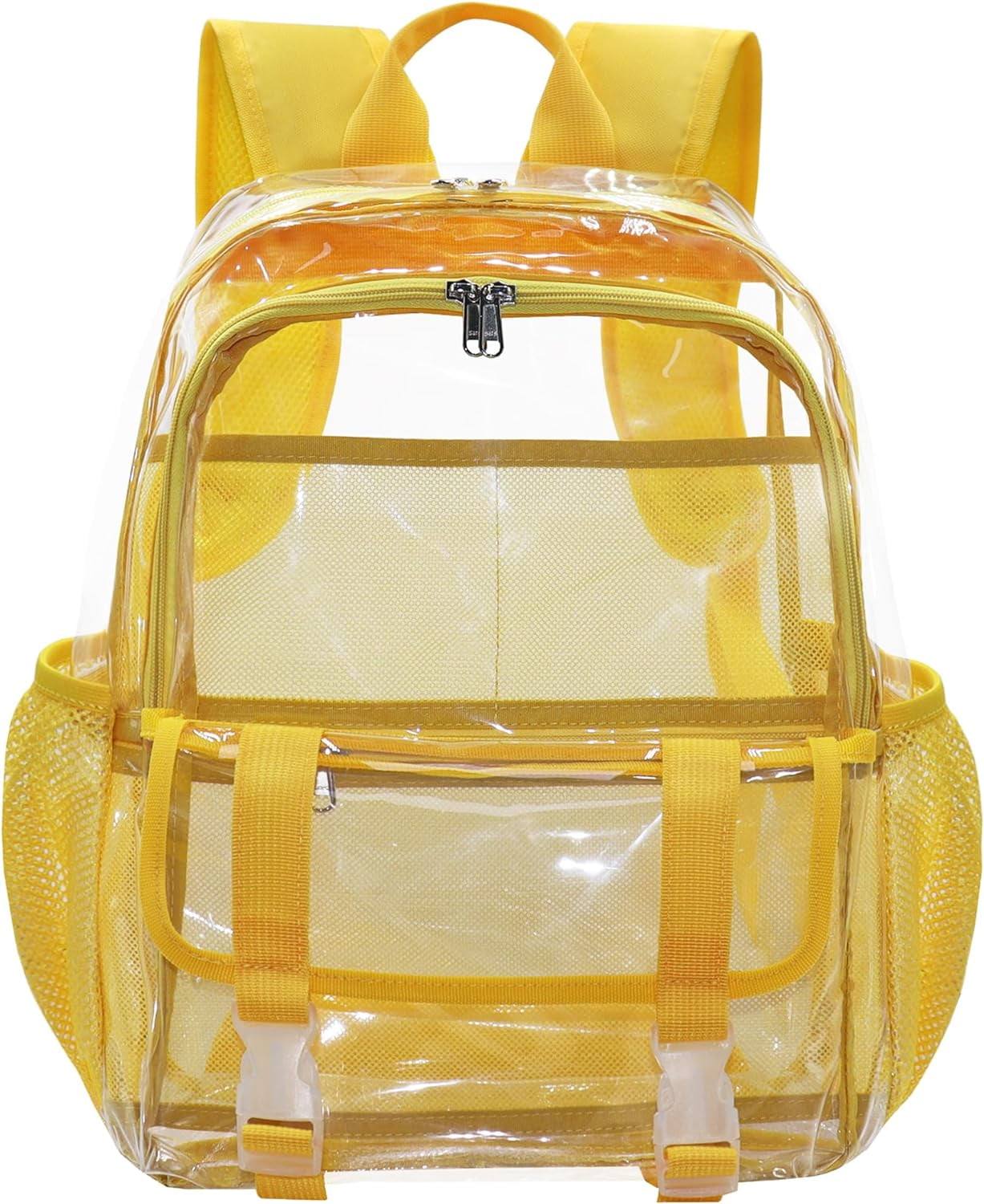 Clear Backpack, Large Clear Bag Stadium Approved Heavy Duty PVC ...