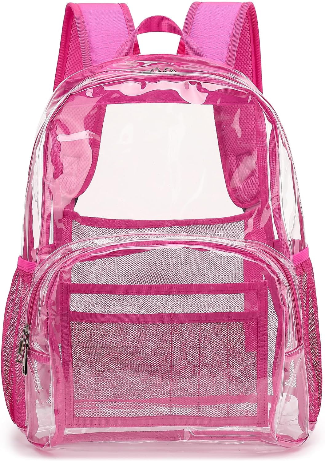 Clear Backpack School Bag Bookbag, Heavy Duty PVC Plastic Transparent ...