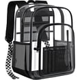 Clear Backpack Transparent Heavy Duty Bookbag See Through Bag for ...