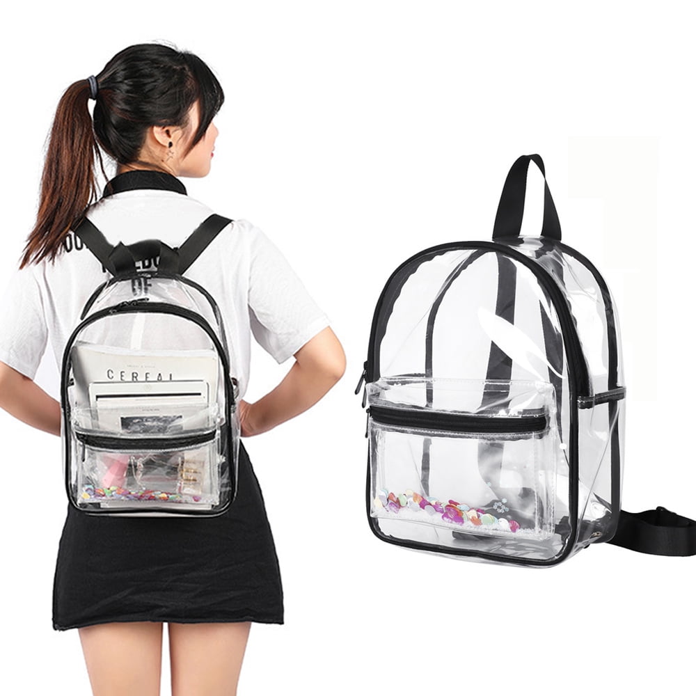 Clear Backpack Transparent PVC Women Backpack Waterproof See Through ...