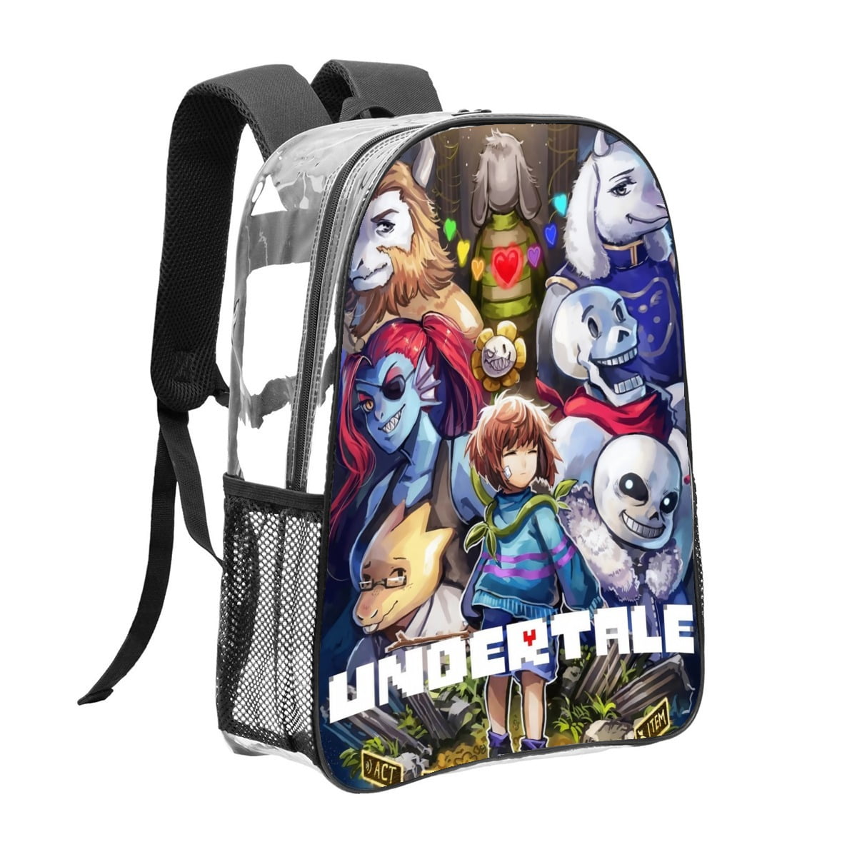 Clear Backpack for Undertale Heavy Duty for School Work Men Women ...