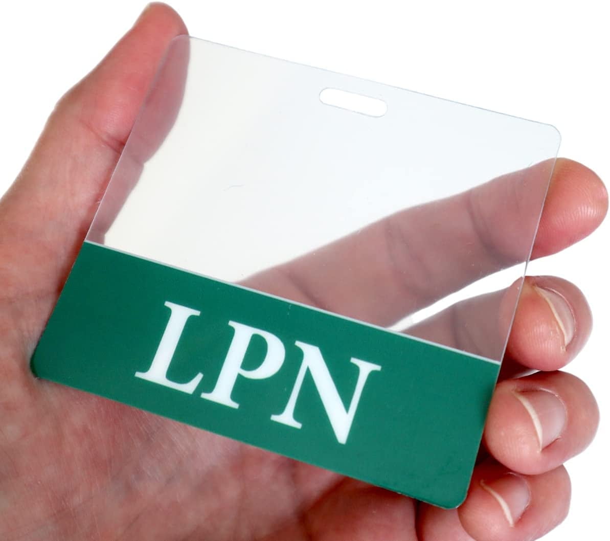 Clear LPN Badge Buddy Horizontal - Hospital & Nurse ID Backer Cards ...