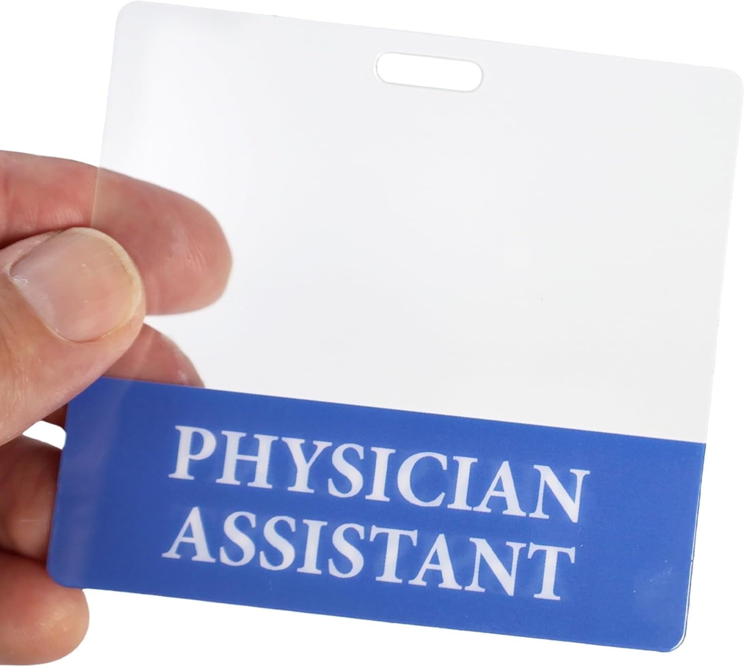 Clear Physician Assistant Badge Buddy Horizontal - Hospital & Nurse ID ...