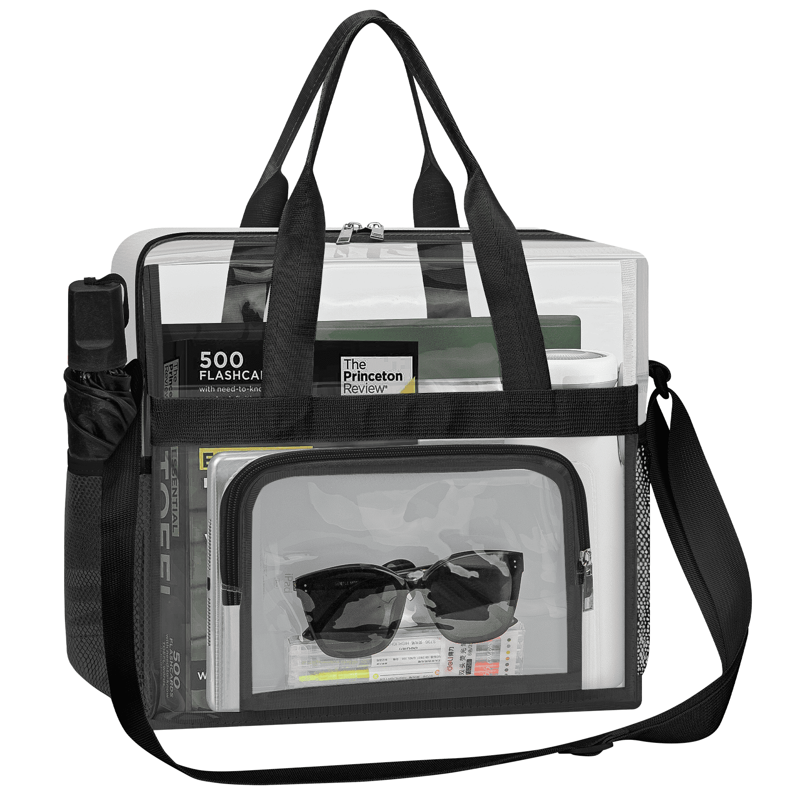 Clear Bag Stadium Approved 12x12x6, Clear Tote Bag with Reinforced ...