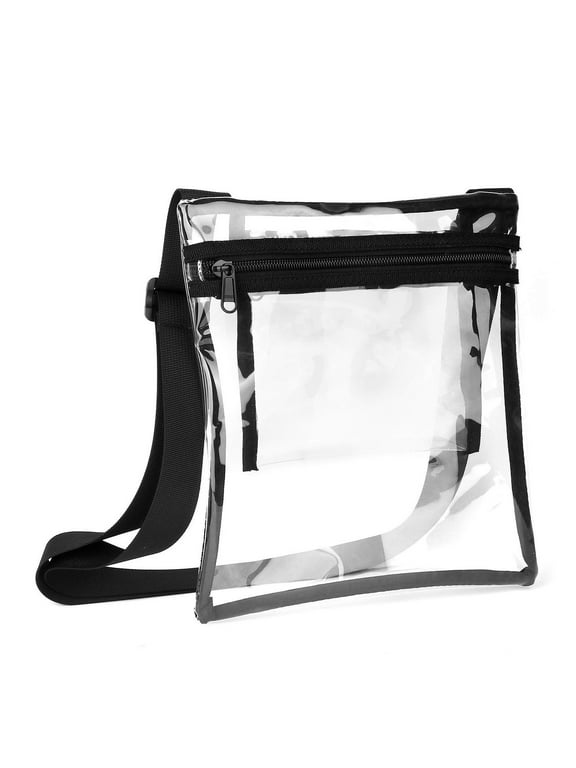 LOXOMU Clear Bag for Stadium Events - PVC Clear Crossbody Bag Stadium ...