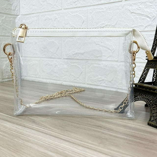Clear Bag Stadium Approved PVC Clear Crossbody Bag for Sports Events ...