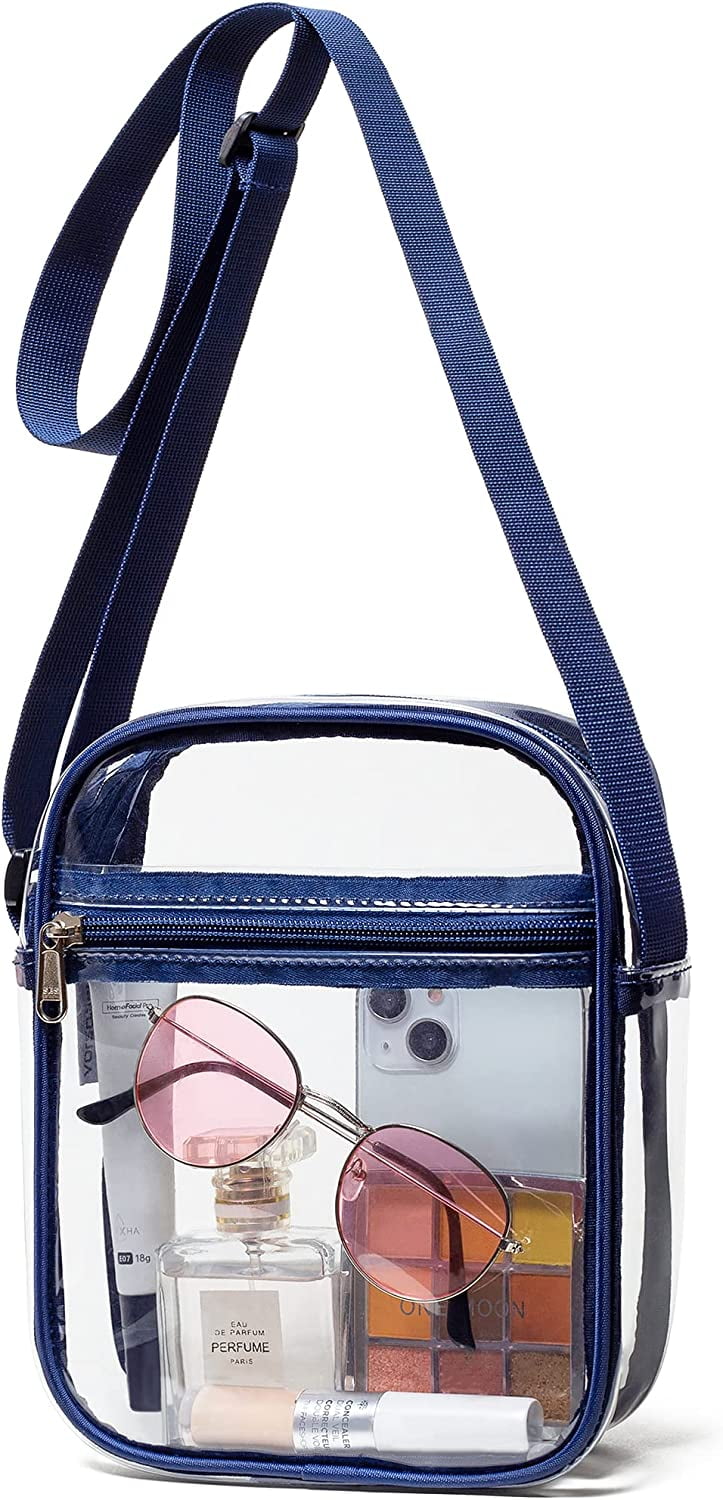 Clear Bag Stadium Approved - PVC Clear Purse Clear Crossbody Bag with ...