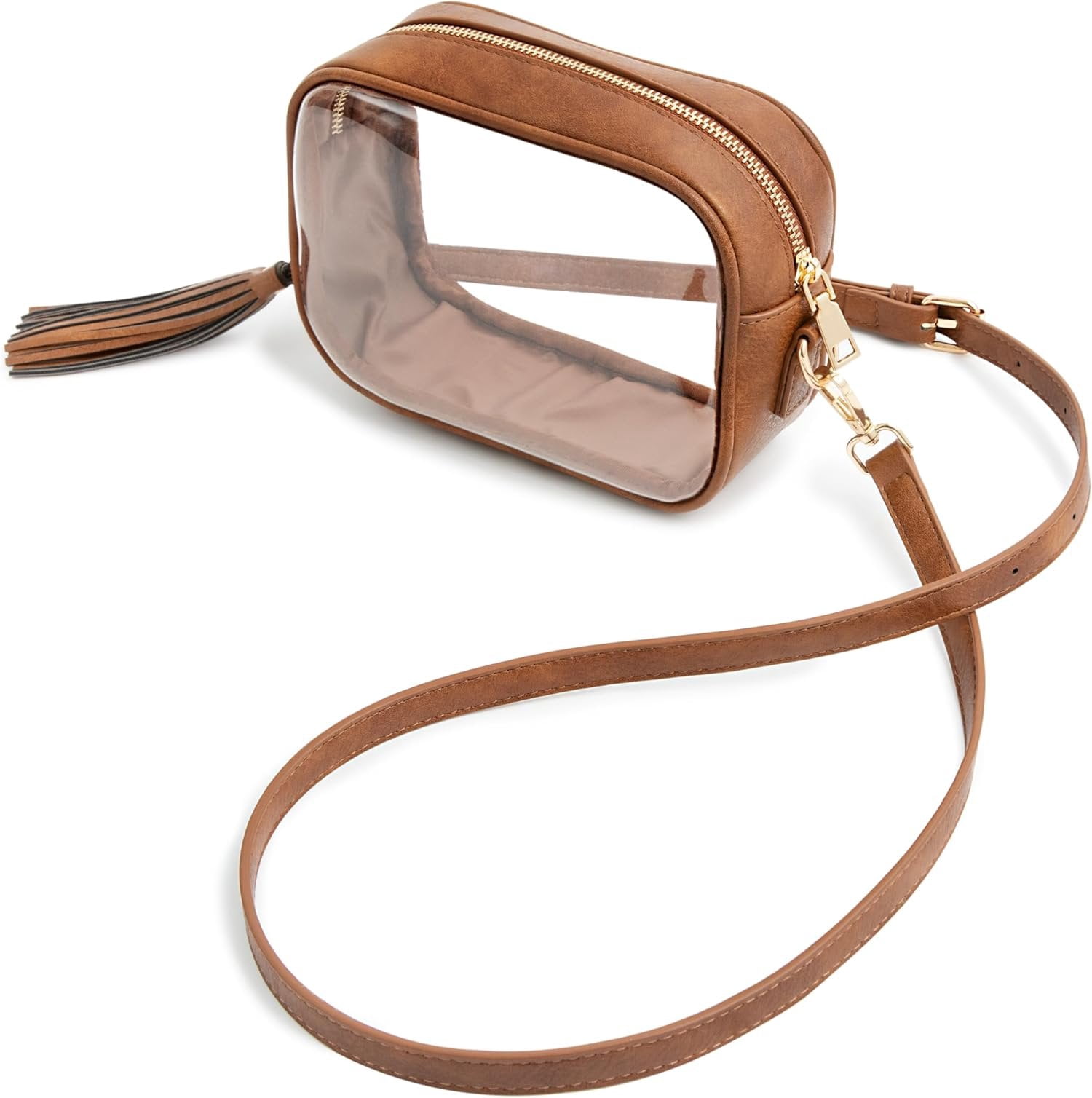 Clear Bag Stadium Approved, PVC Transparent Crossbody Purse Small Clear ...