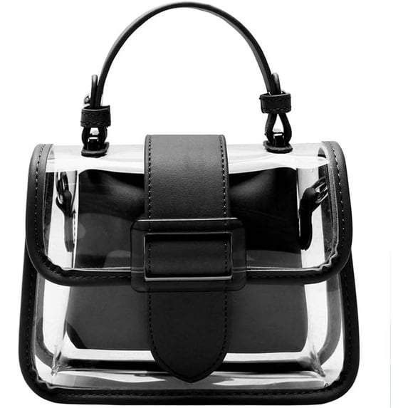 Clear Bag Stadium Events Women 2025 Trendy PVC See Through Purses Chain ...