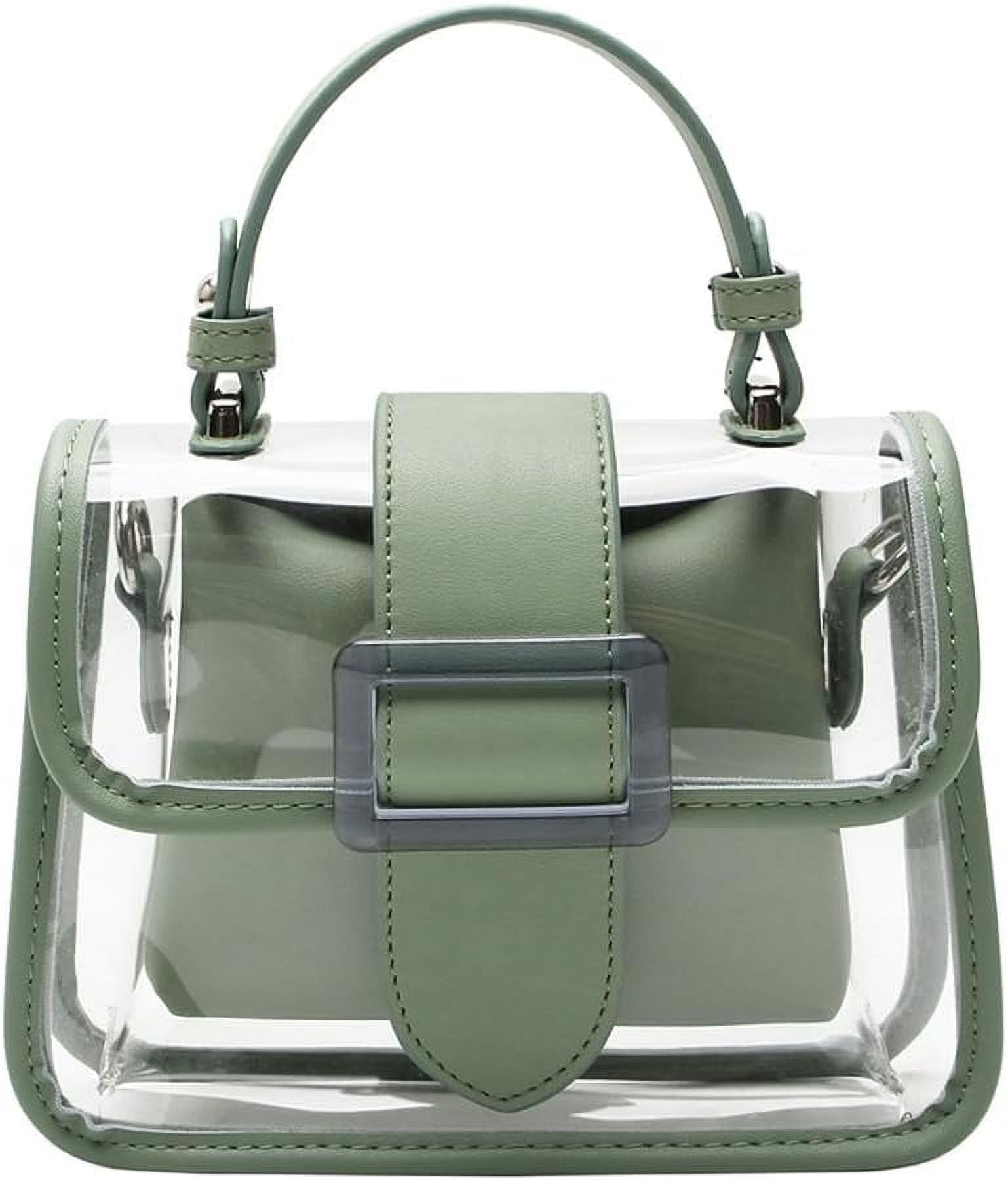 Clear Bag Stadium Events Women 2025 Trendy PVC See Through Purses Chain ...