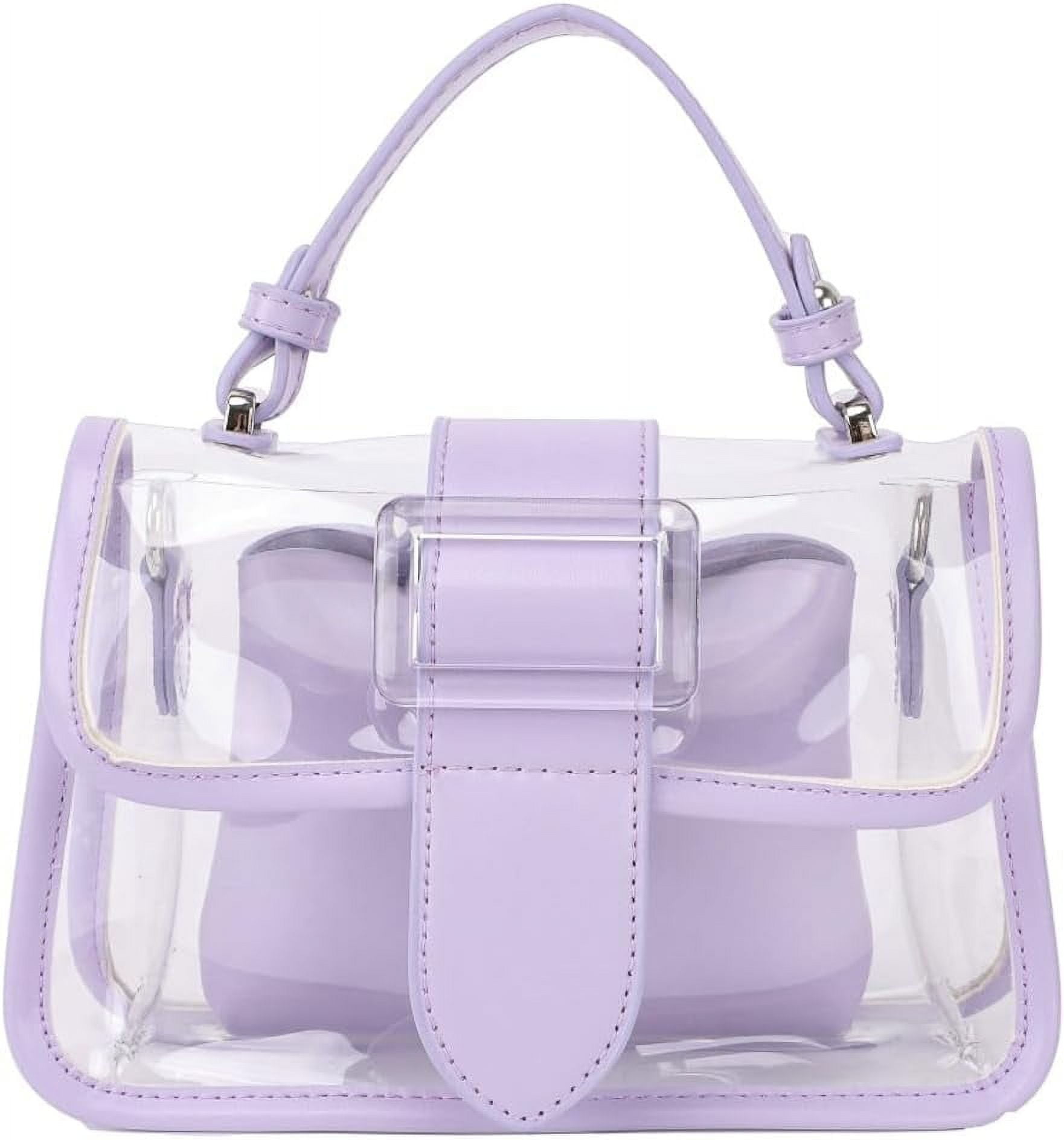 Clear Bag Stadium Events Women 2025 Trendy PVC See Through Purses Chain ...
