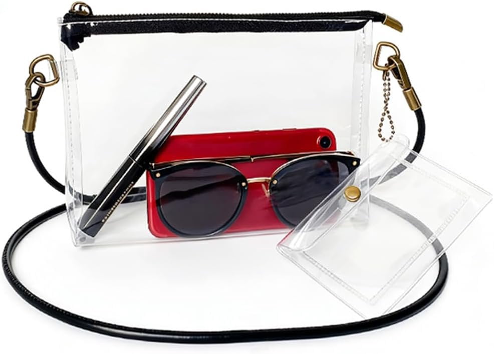Clear Bag for Concert & - Approved Women's Transparent PVC Crossbody ...