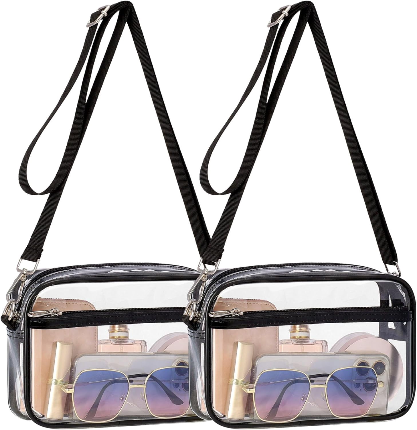 Clear Bag for Stadium Events - Clear Purses for Women Stadium Crossbody ...