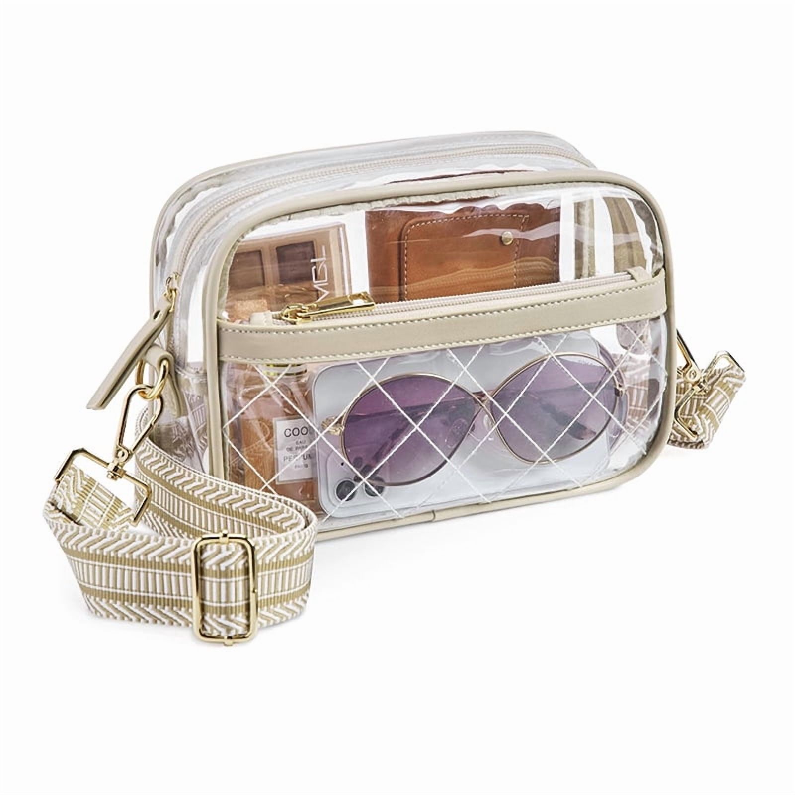 Clear Bag for Stadium Events Quilted Clear Purse for Women Stadium ...