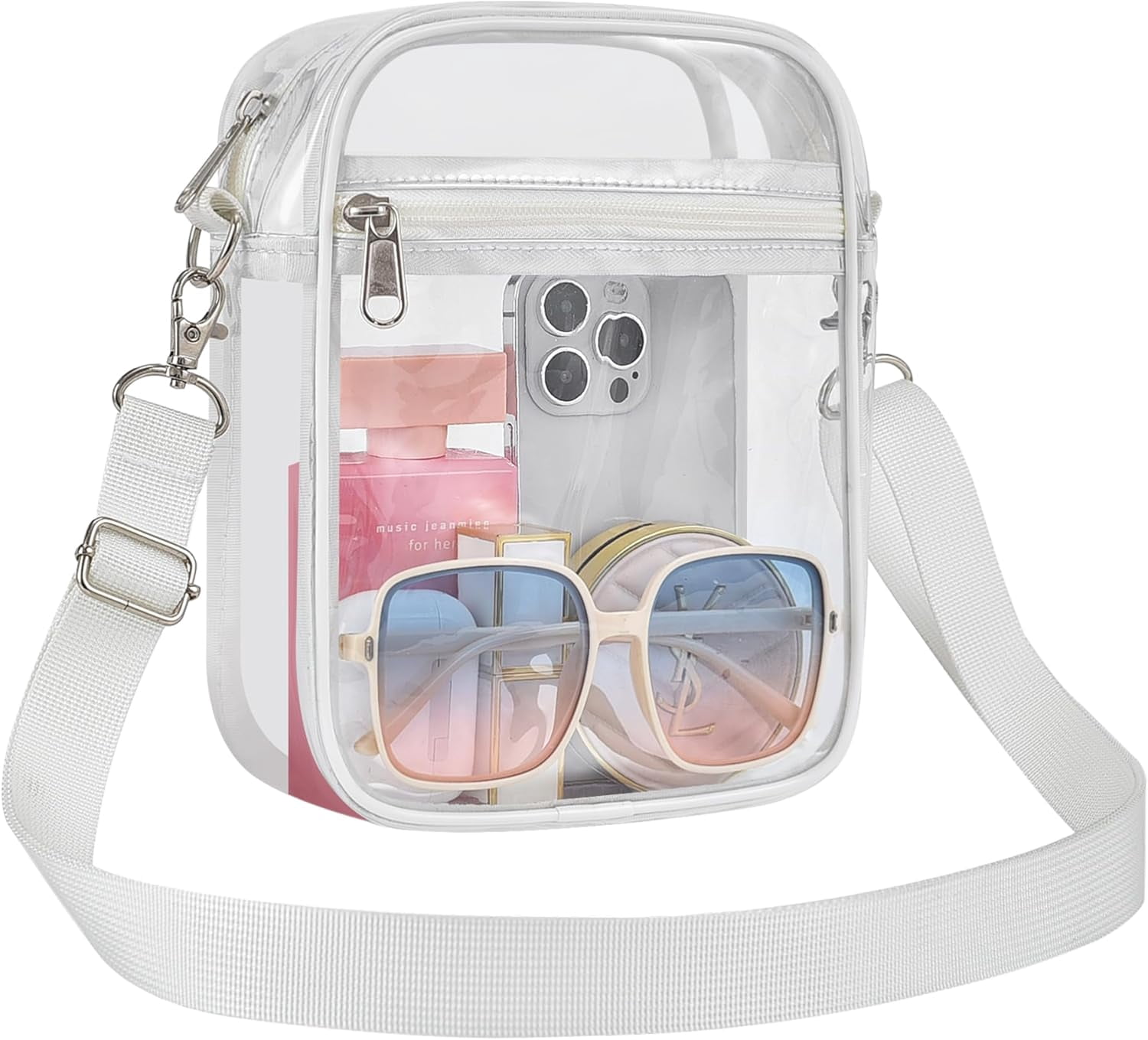 Clear Bag for Stadium Events Small Clear Purse Mini Clear Stadium Bag ...