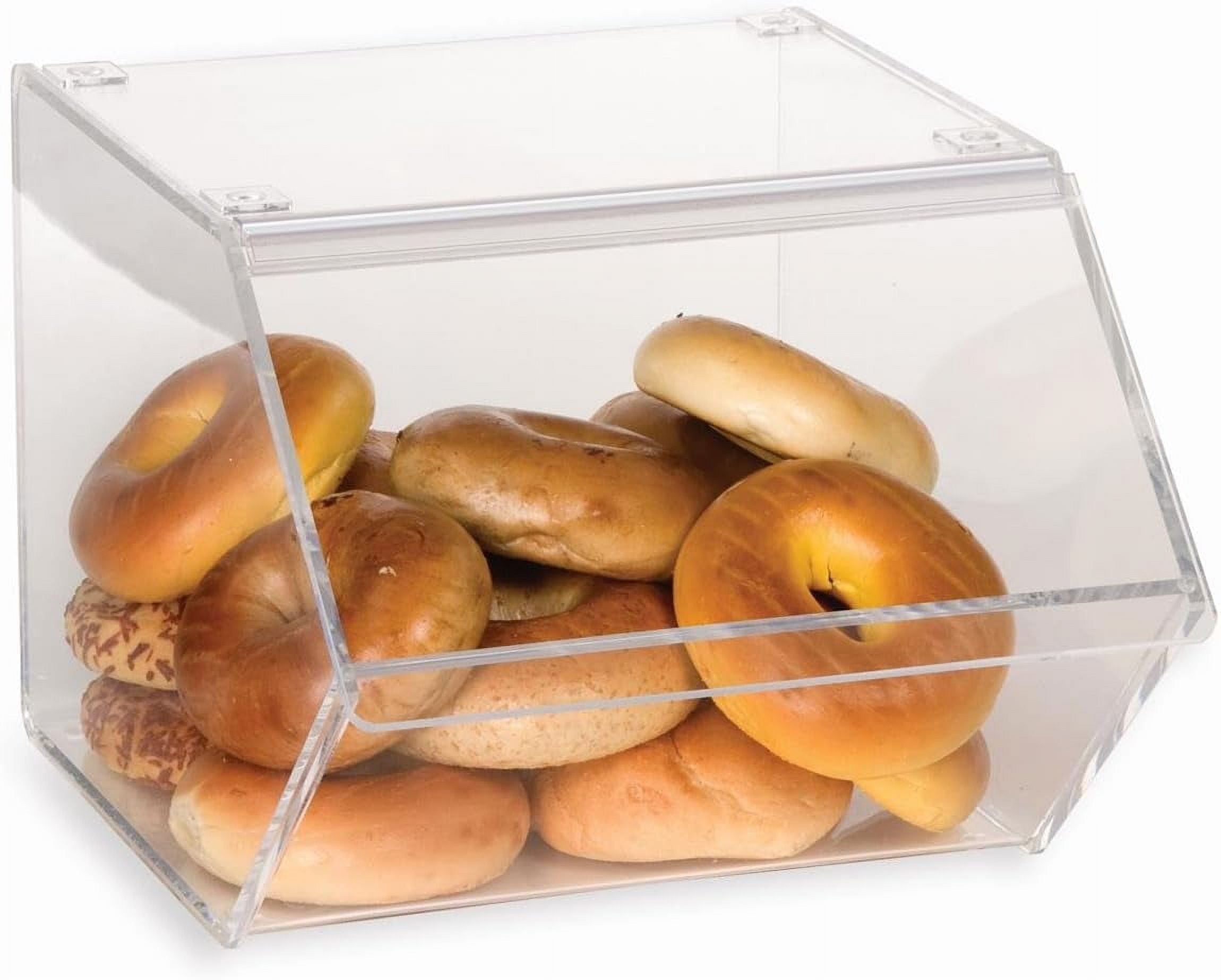 Clear Bakery Display Case for Bagels And Other Baked Goods, 12 x 10-1/8 ...