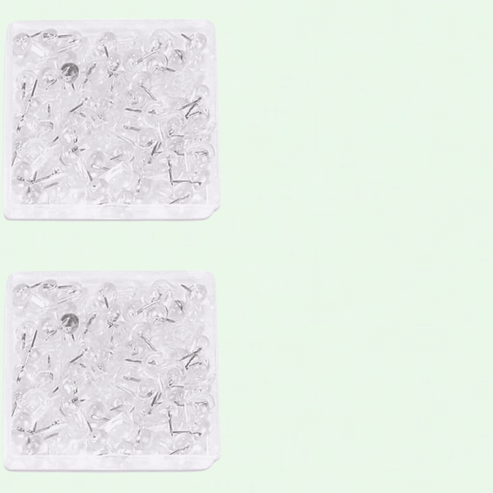 Clear Ball-Shaped Push Pin Hooks, 100Pcs, Multi-Purpose Wall Hangers ...