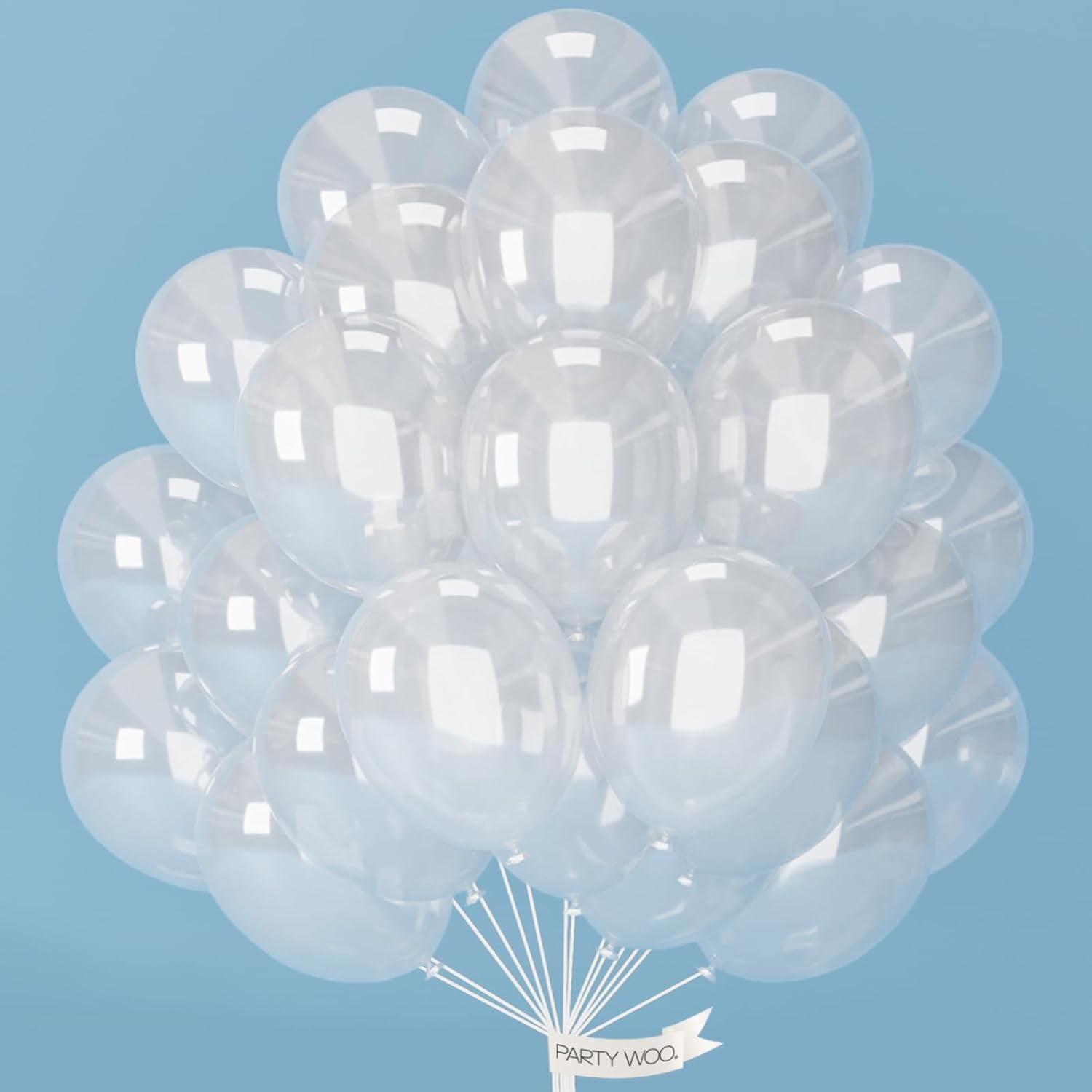 Clear Balloons 50 pcs 12 Inch Transparent Bubble Balloons for ...