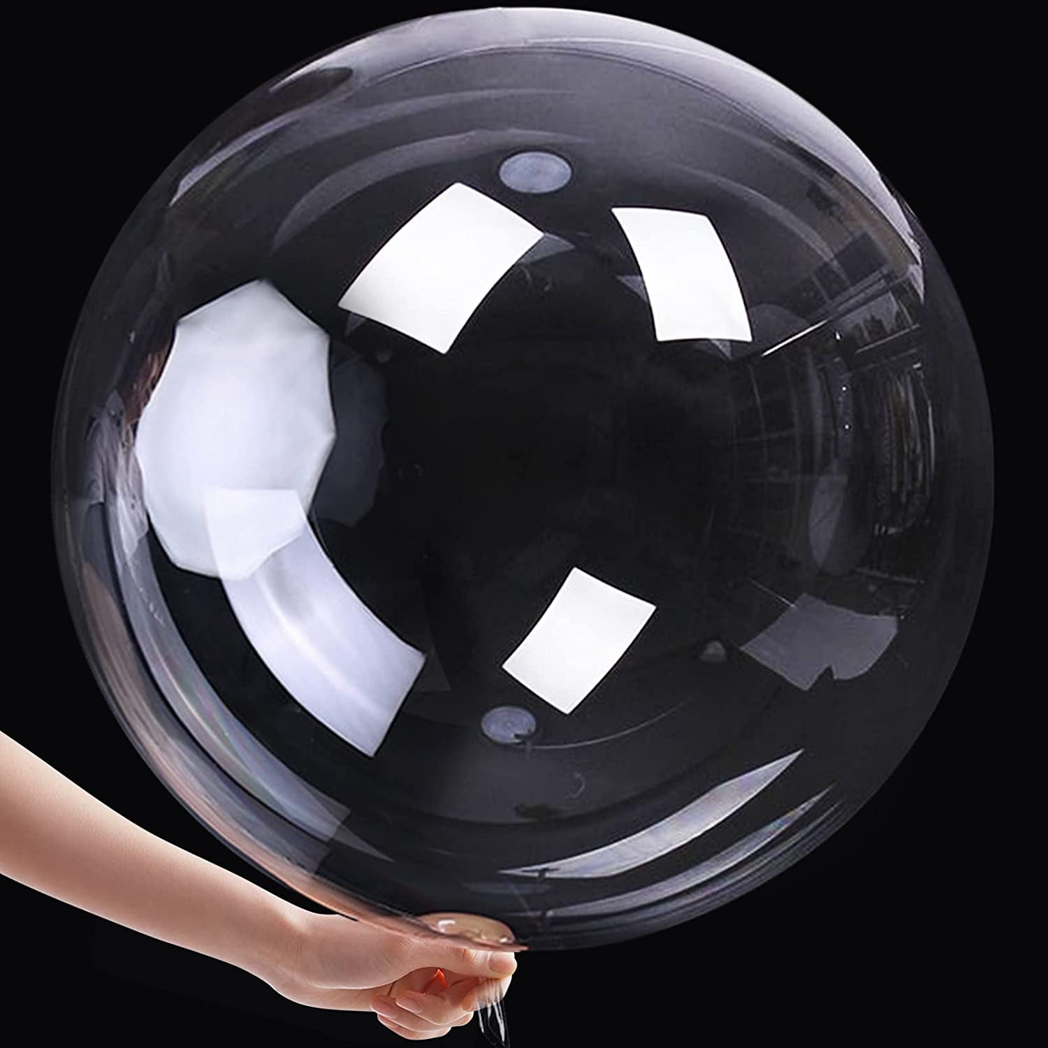 Clear Balloons, Pre Stretched 20" Clear Balloons Transparent 50Pcs Big ...