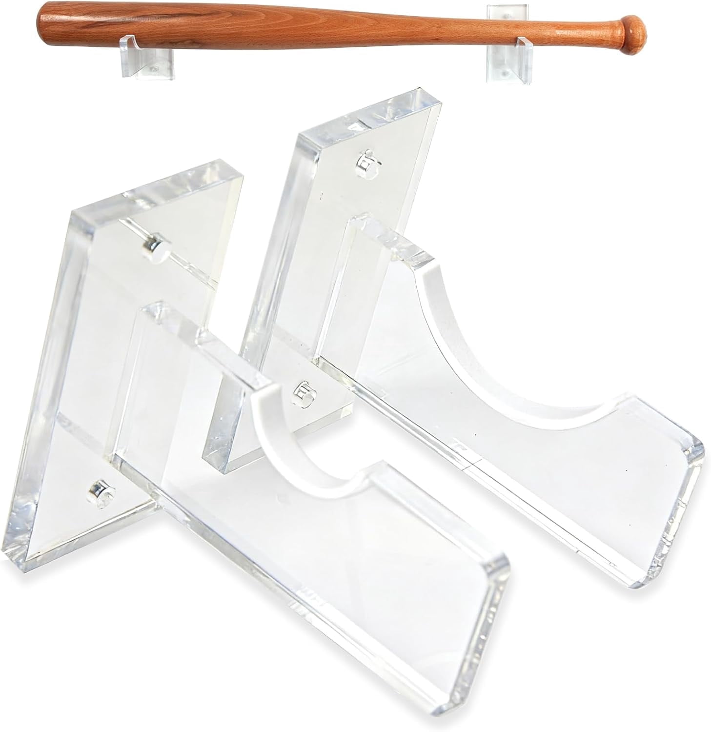 Clear Baseball Bat Wall Mount Holder, Invisible Display Stand for ...